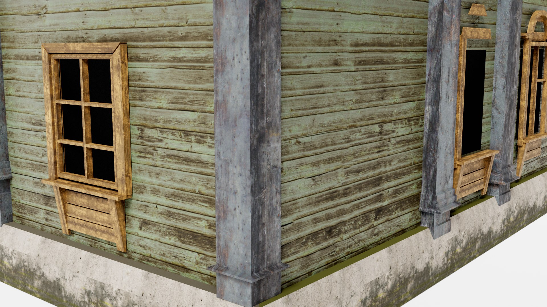 3D Wooden Village Old Raw HouseC Da1 - TurboSquid 1962940