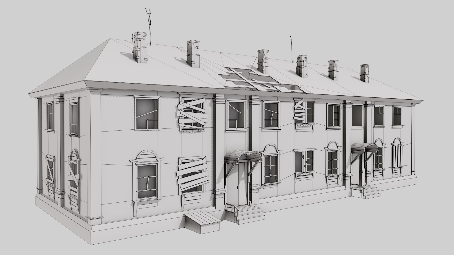 3D Wooden Village Old Raw HouseC Da1 - TurboSquid 1962940