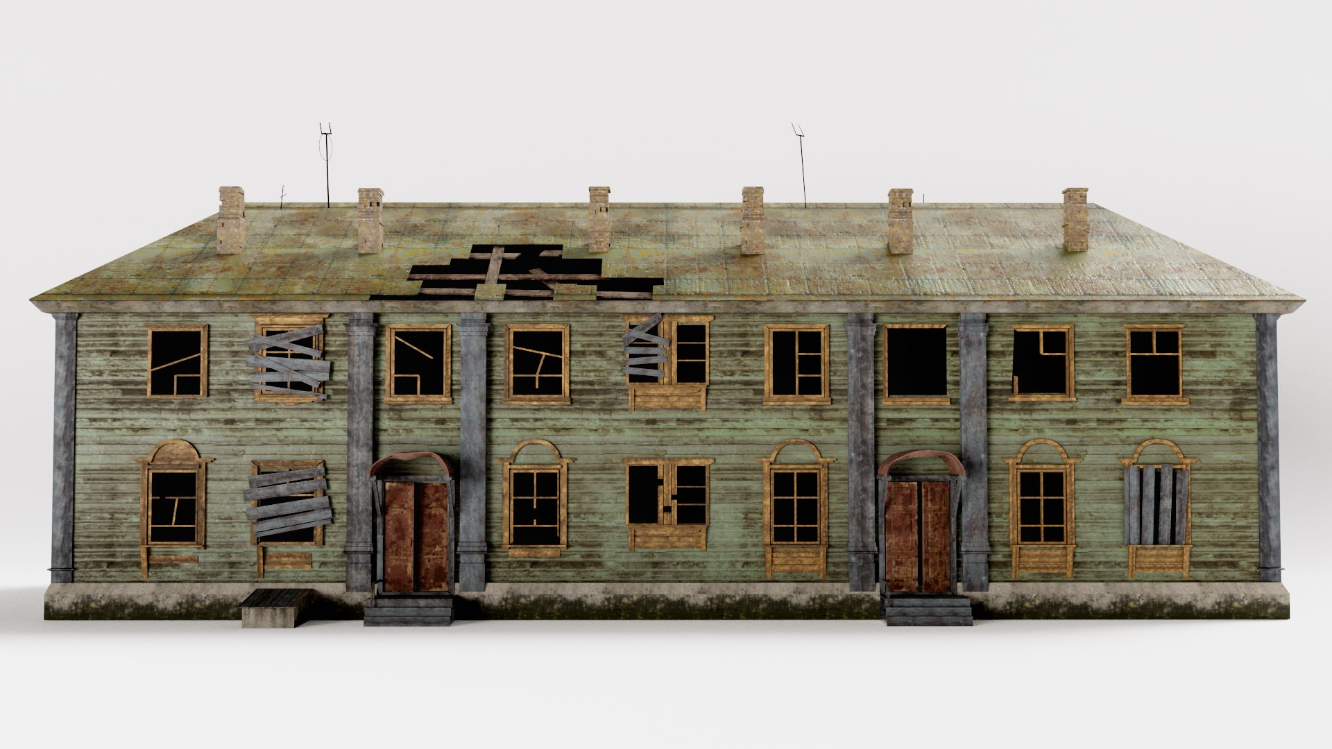 3D Wooden Village Old Raw HouseC Da1 - TurboSquid 1962940