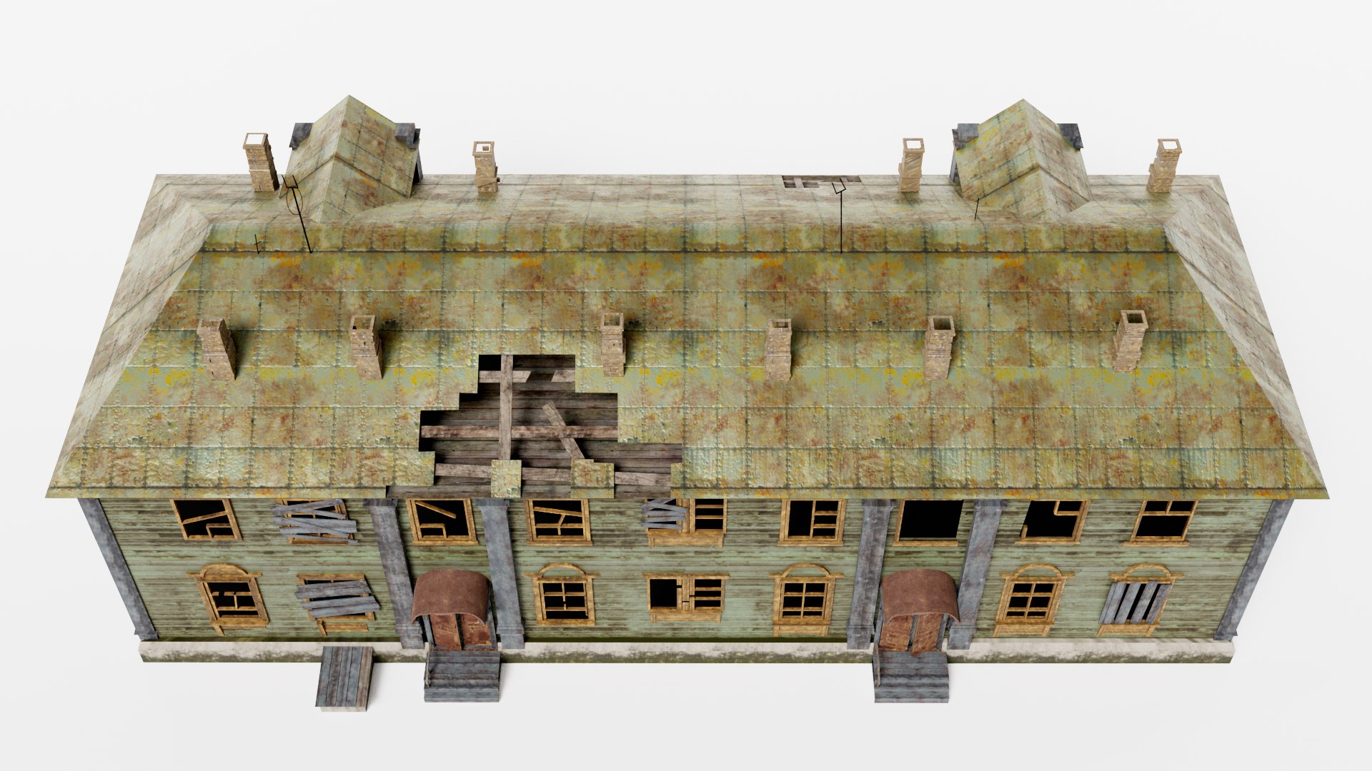 3D Wooden Village Old Raw HouseC Da1 - TurboSquid 1962940