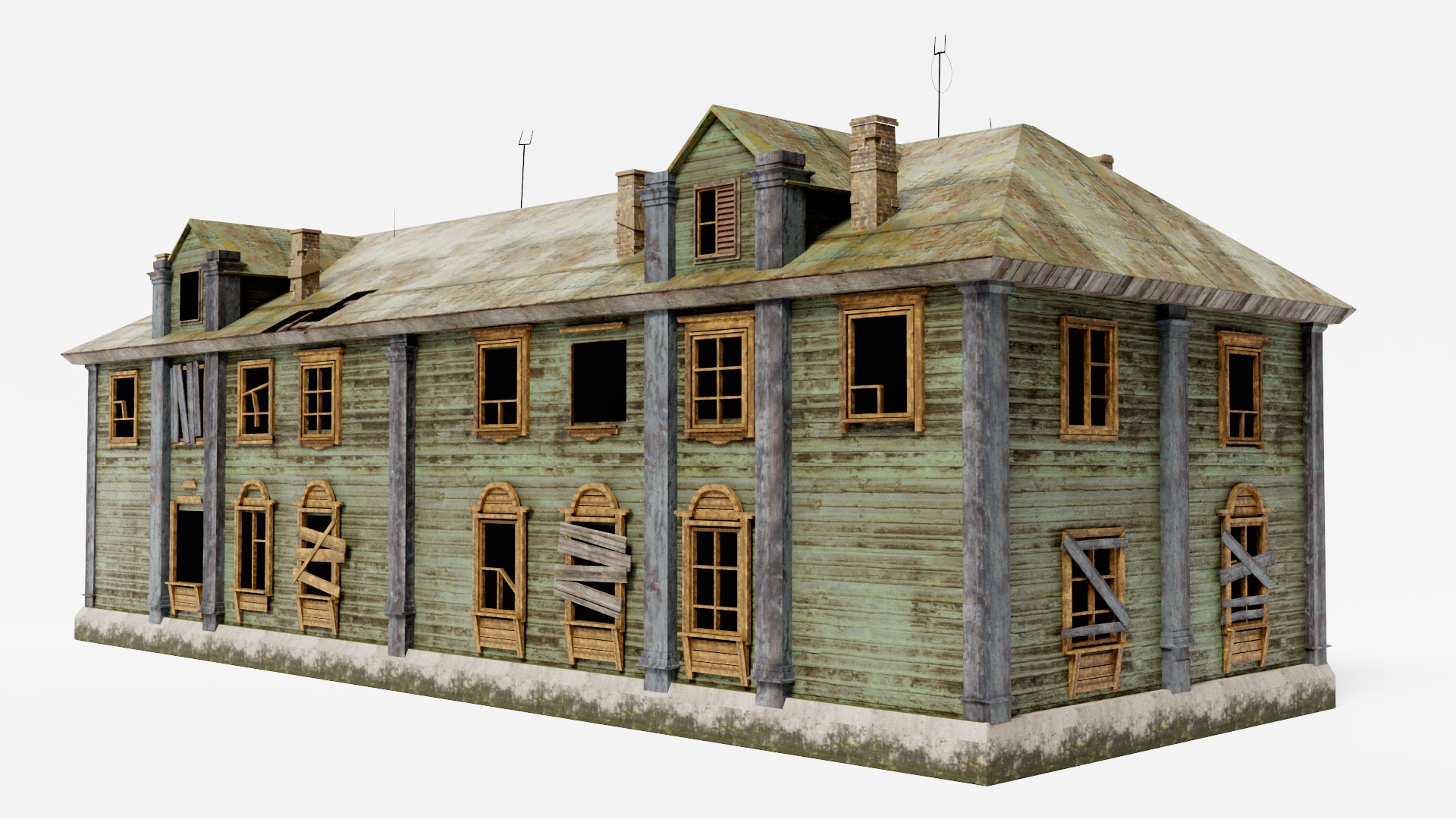 3D Wooden Village Old Raw HouseC Da1 - TurboSquid 1962940