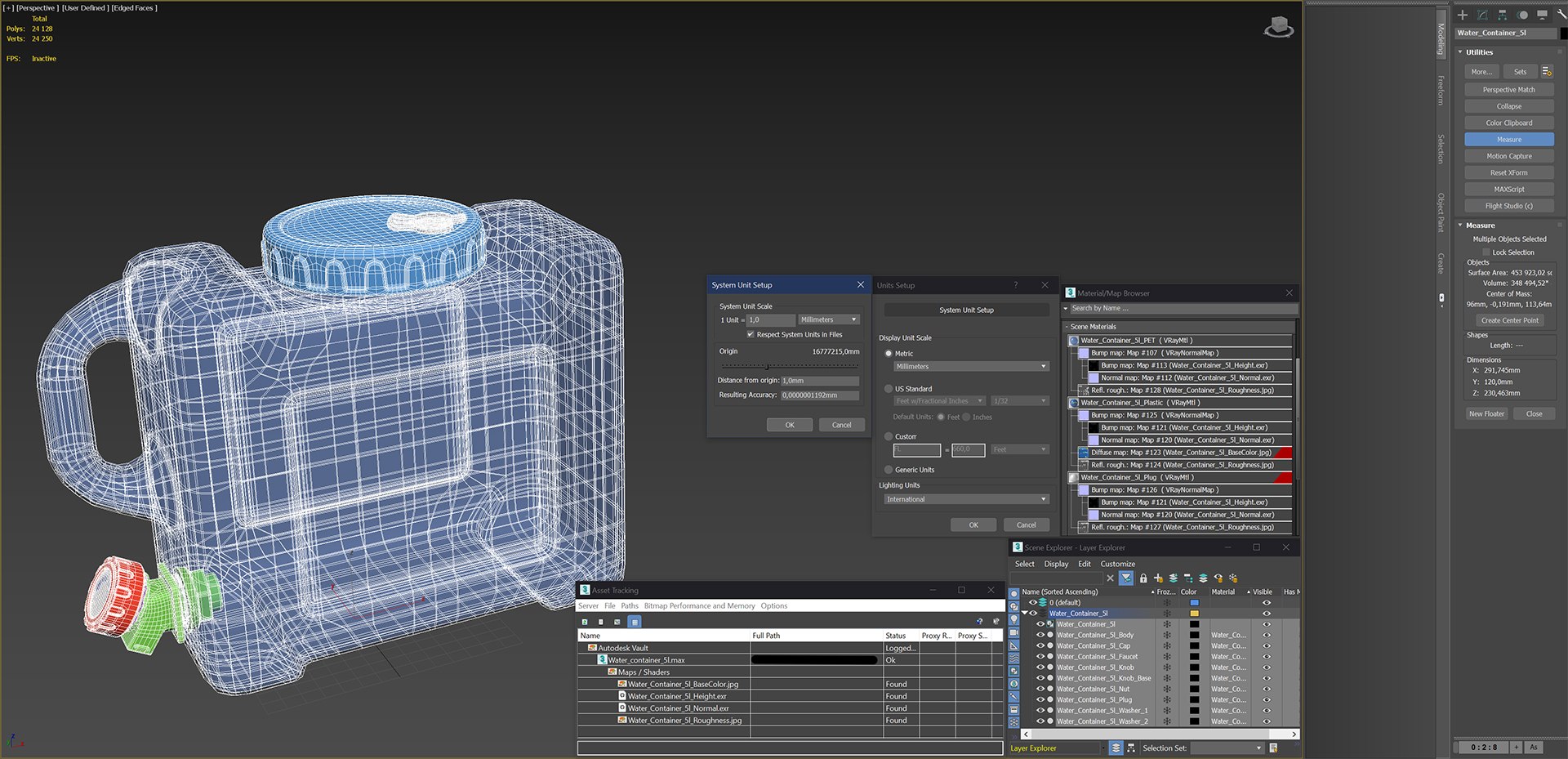 Water Container 5L Model - TurboSquid 2013603