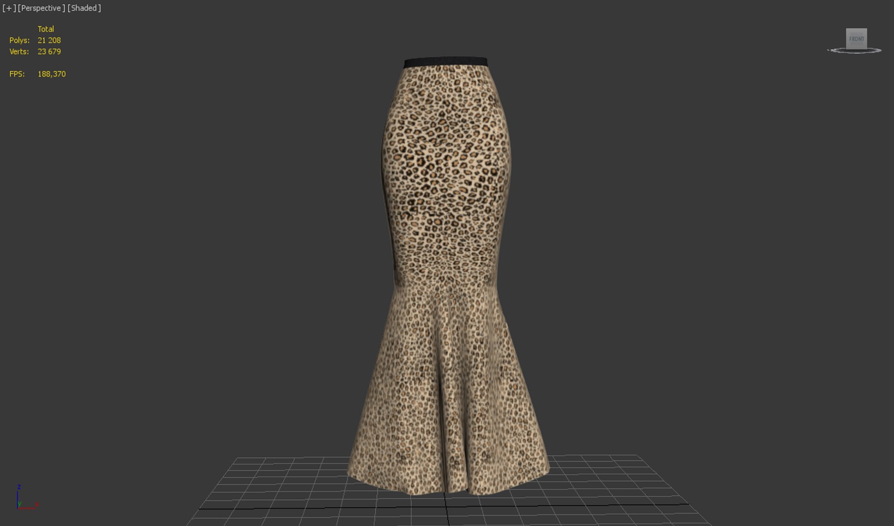 3D skirt fishtail fish model - TurboSquid 1617141