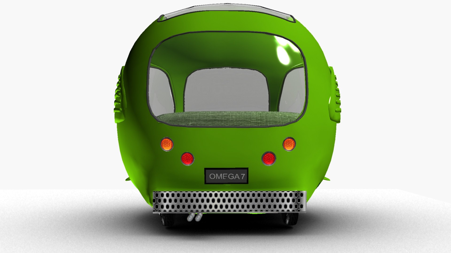 Round Car 3D Model - TurboSquid 1969033