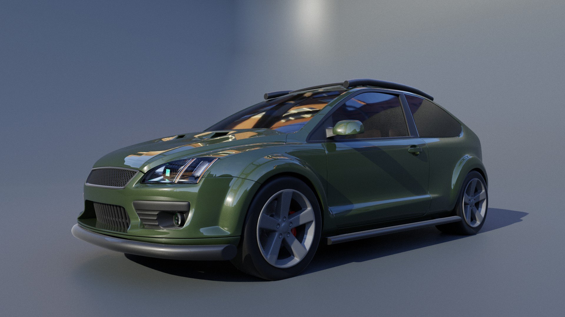 Tuning Hatchback Car Focus 2 3D Model - TurboSquid 2069586