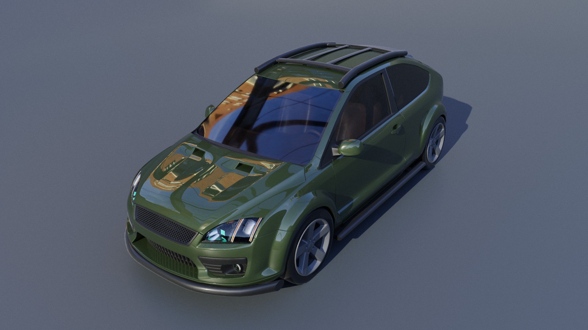 Tuning Hatchback Car Focus 2 3D Model - TurboSquid 2069586