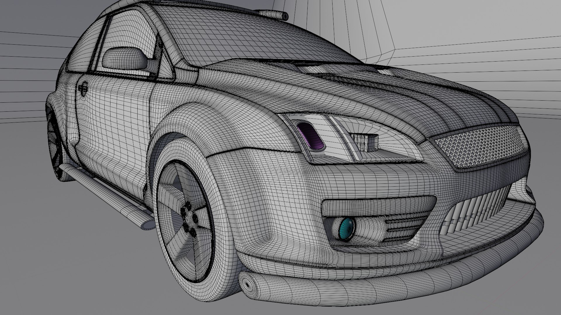 Tuning Hatchback Car Focus 2 3D Model - TurboSquid 2069586