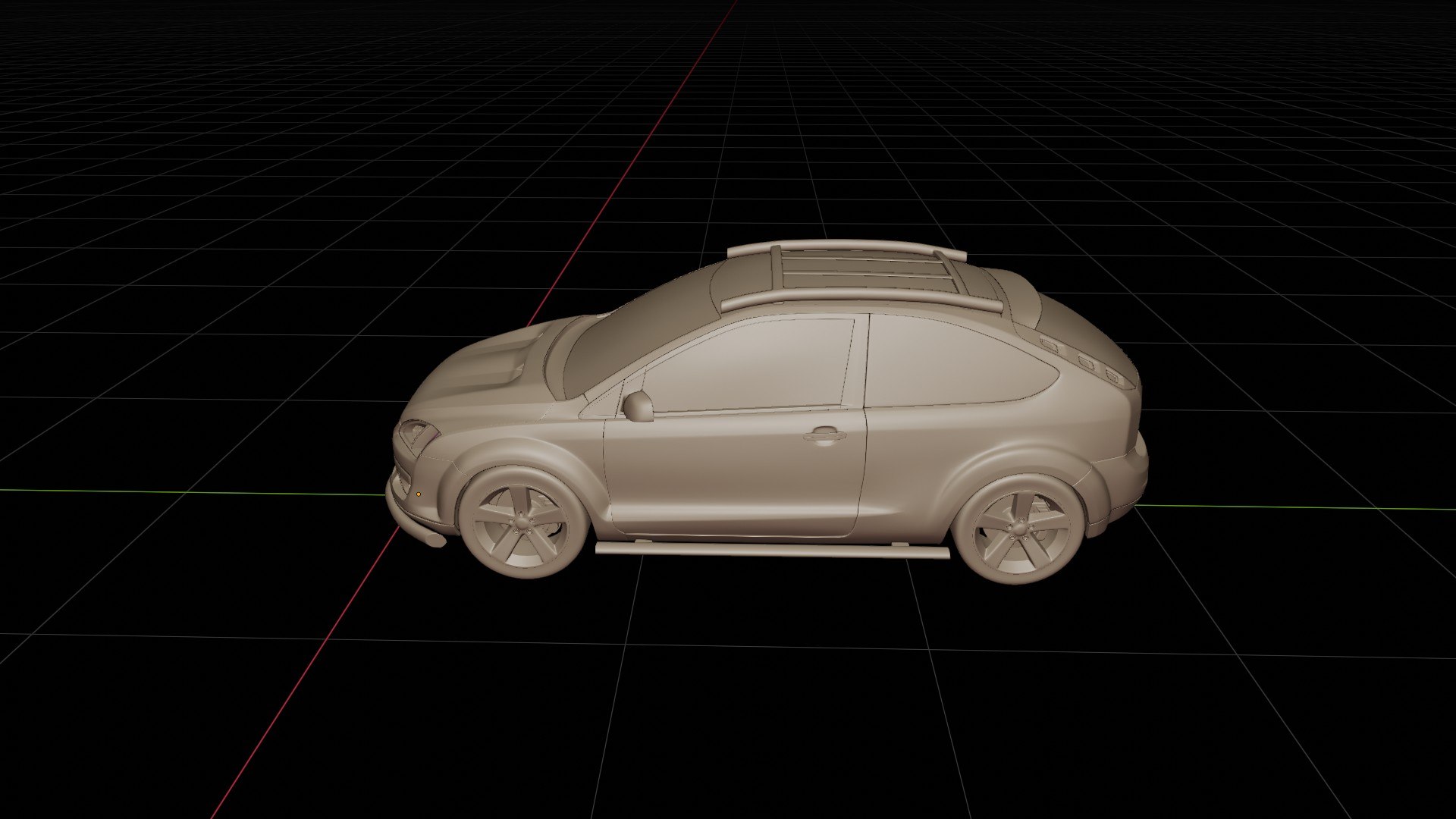 Tuning Hatchback Car Focus 2 3D Model - TurboSquid 2069586