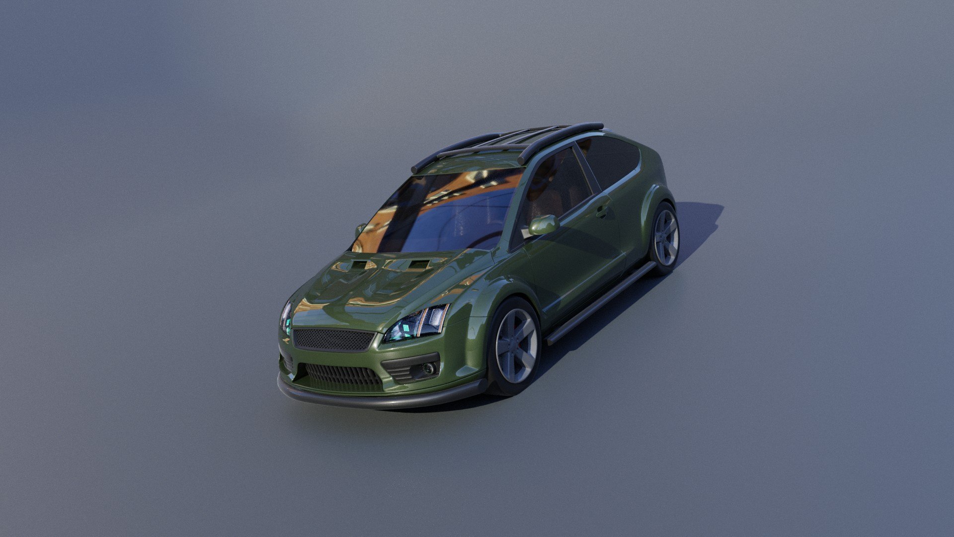 Tuning Hatchback Car Focus 2 3D Model - TurboSquid 2069586