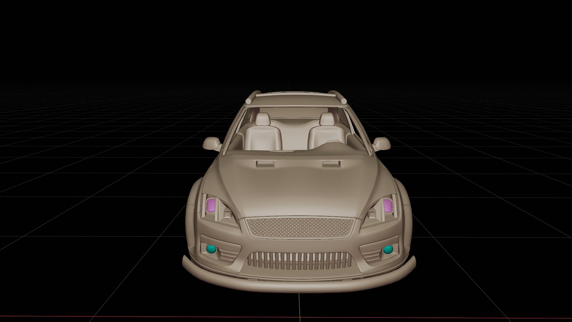 Tuning Hatchback Car Focus 2 3D Model - TurboSquid 2069586