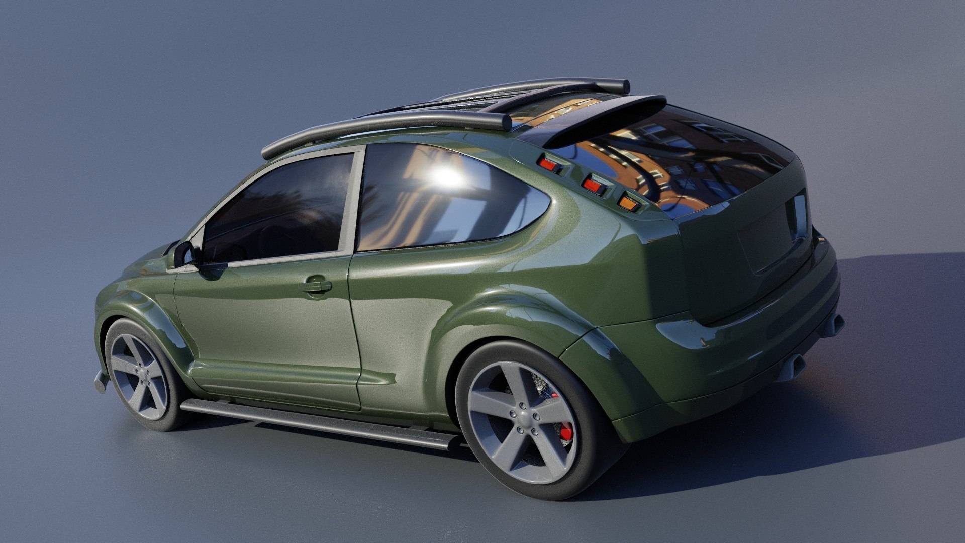 Tuning Hatchback Car Focus 2 3D Model - TurboSquid 2069586