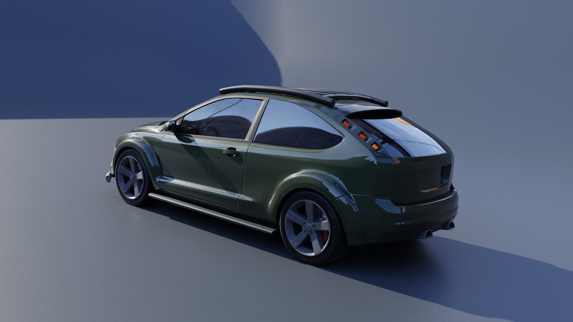Tuning Hatchback Car Focus 2 3D Model - TurboSquid 2069586