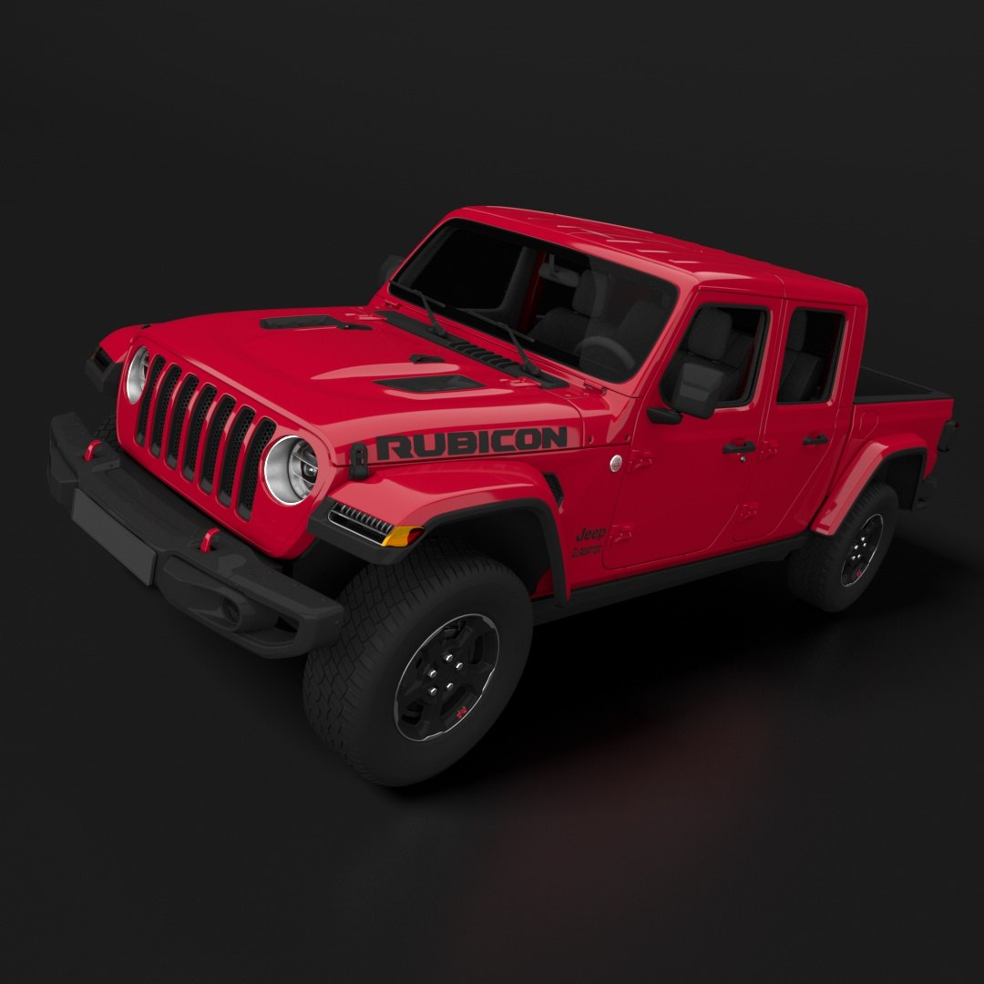 Jeep Gladiator JT Rubicon Model - TurboSquid 2346007