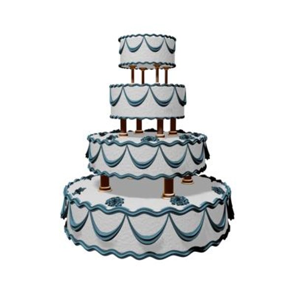 Free 3D Wedding-Cake Models | TurboSquid