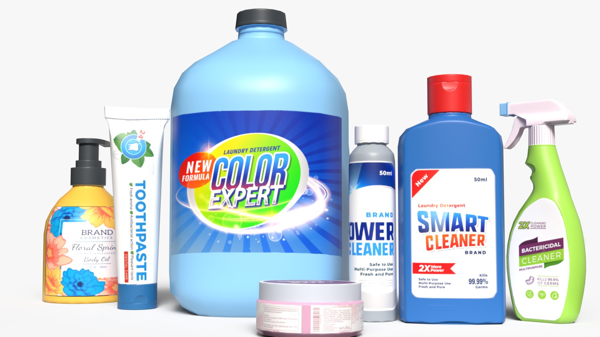 Household Chemicals 3D - TurboSquid 2117362