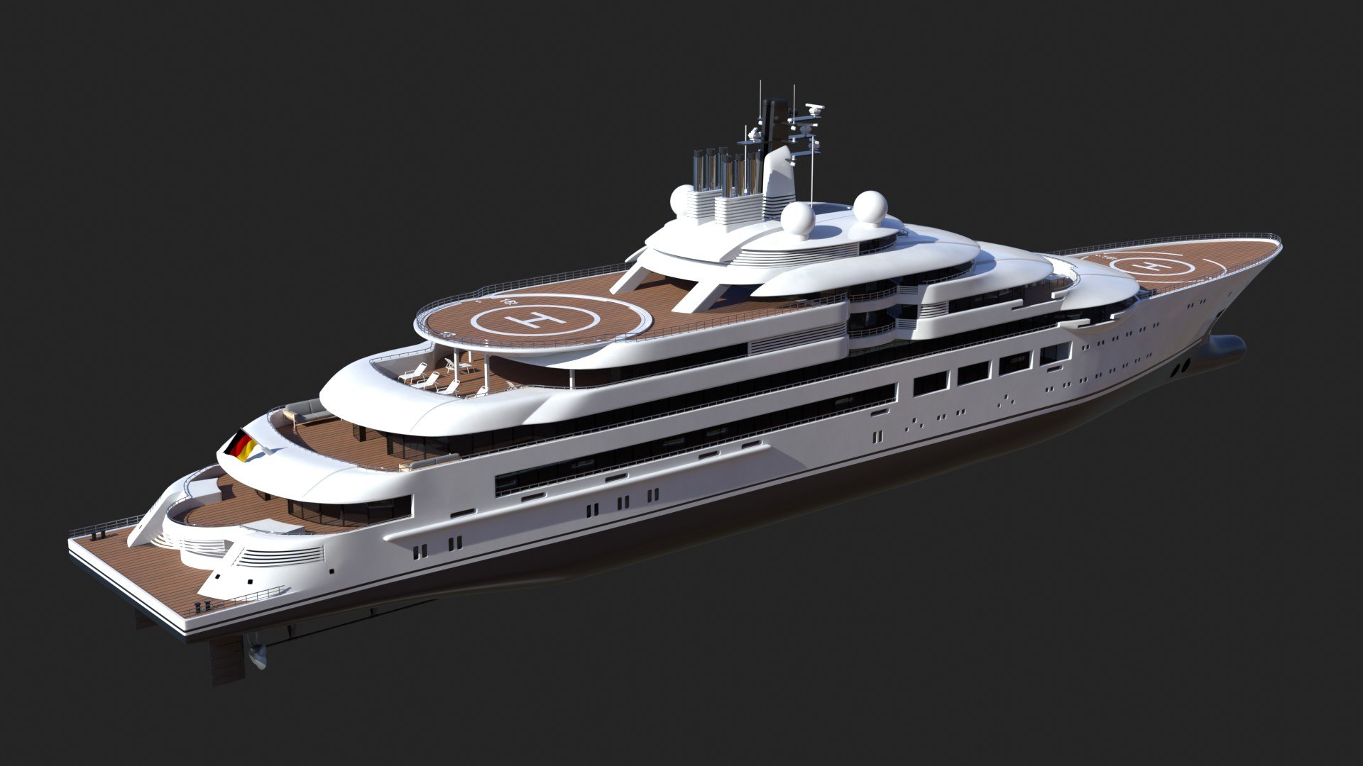 Scheherazade Superyacht 3D Model - TurboSquid 2102585