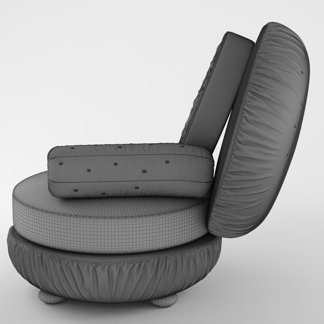 Burger Chair Armchair 3D Model - TurboSquid 1226942