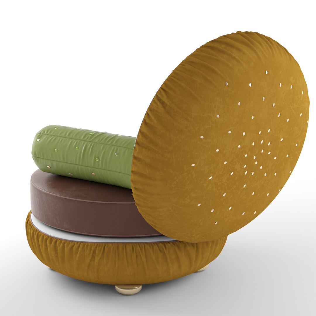 Burger Chair Armchair 3D Model - TurboSquid 1226942