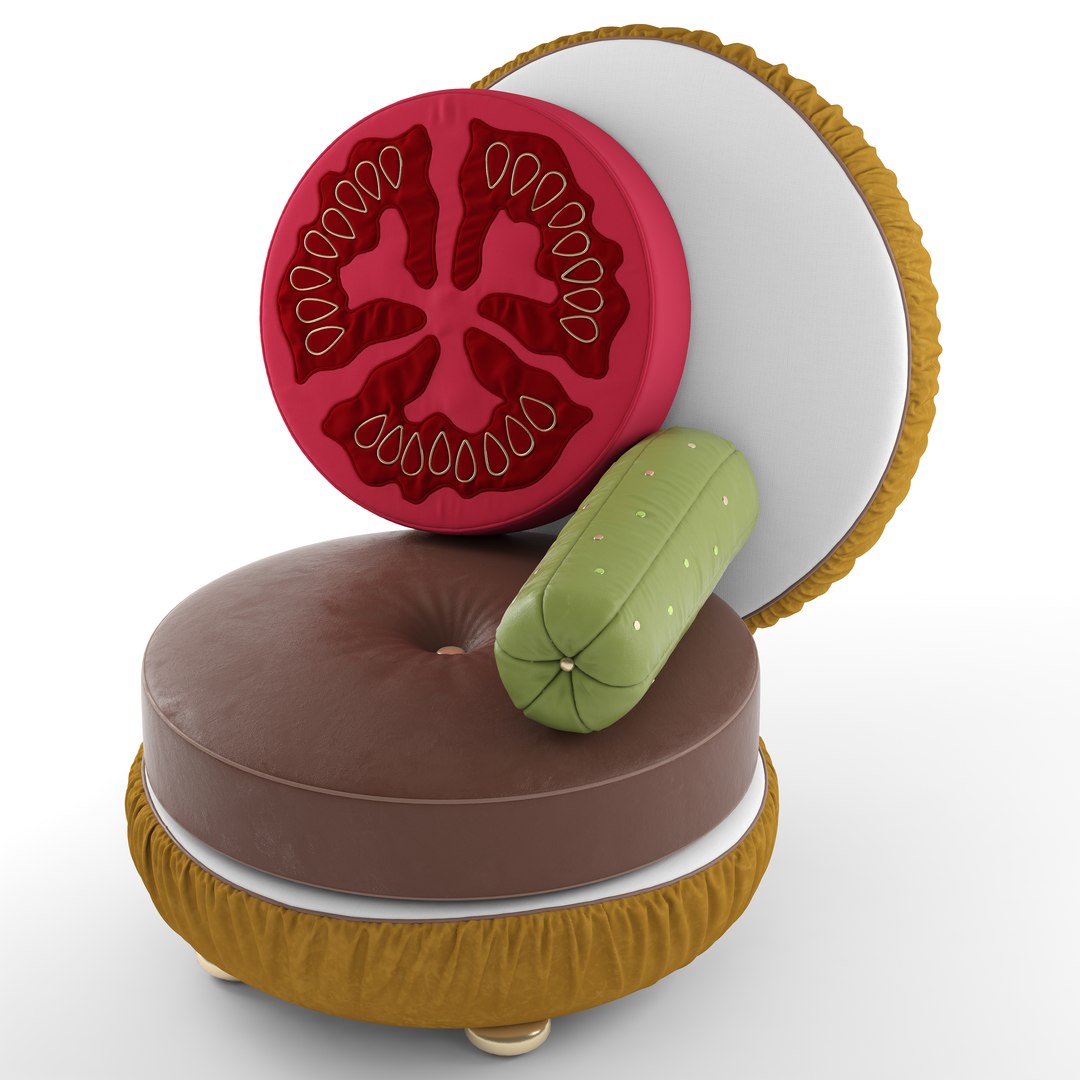 Burger Chair Armchair 3D Model - TurboSquid 1226942