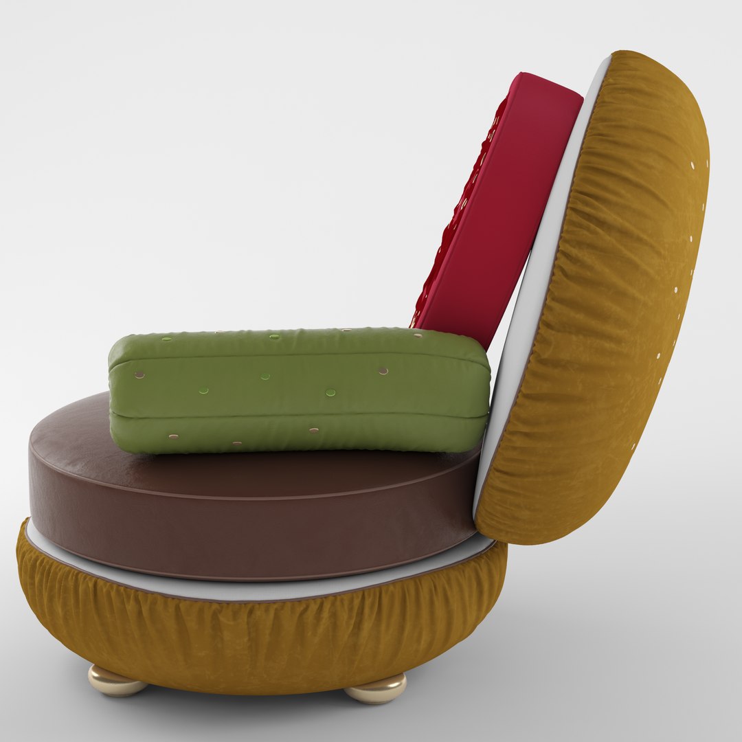 Burger Chair Armchair 3D Model - TurboSquid 1226942
