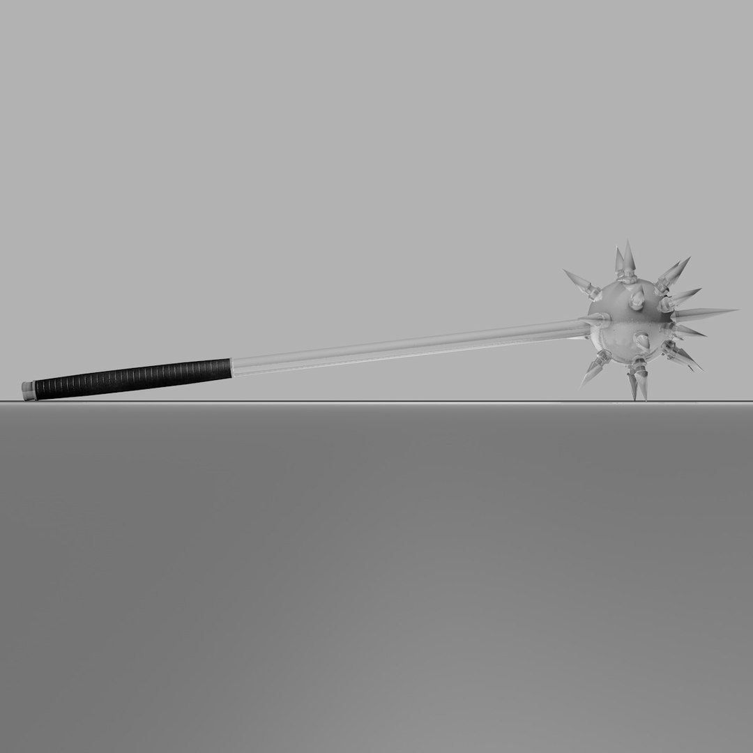C4d Medieval Spiked Ball Mace
