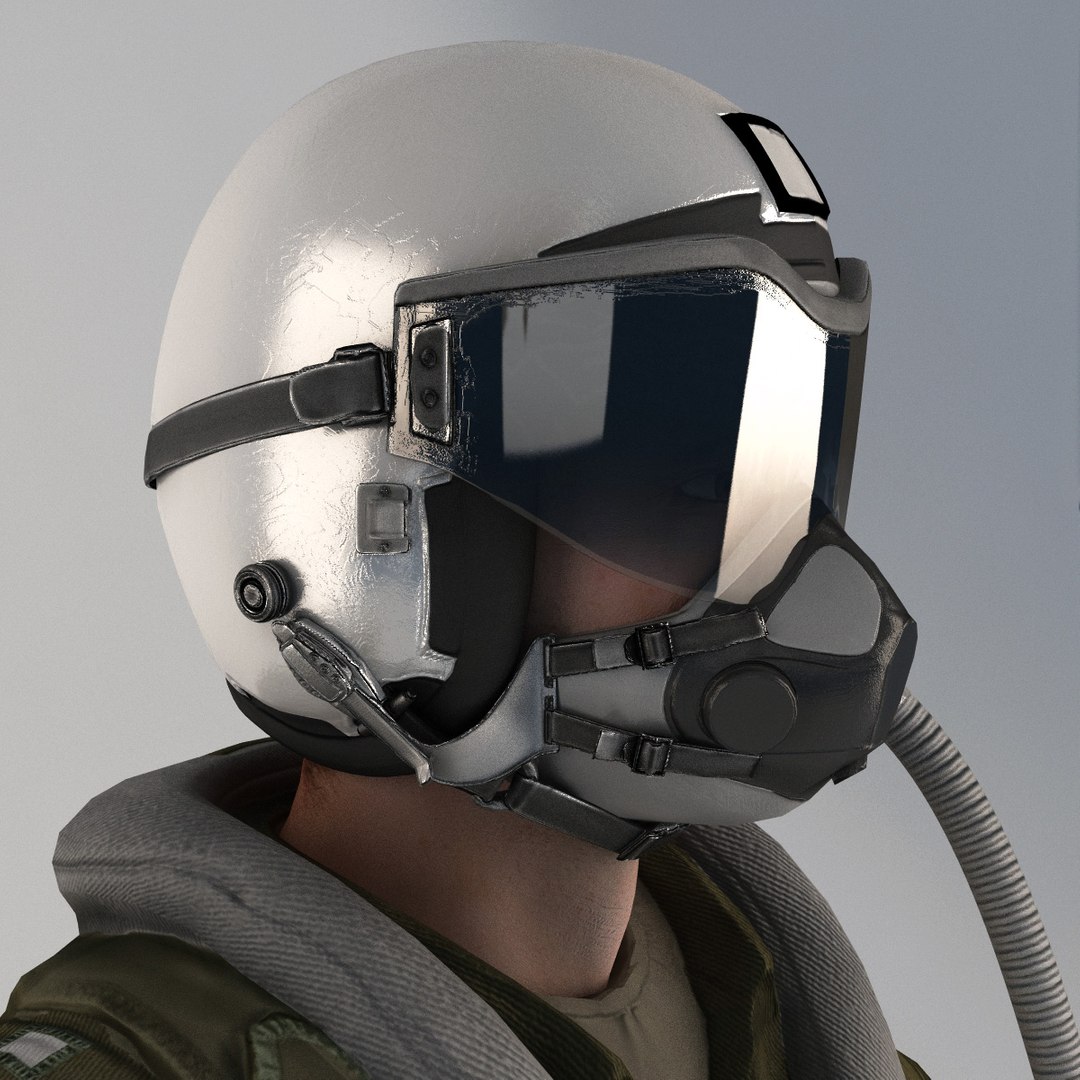 Military Pilot V4 Static 3d 3ds