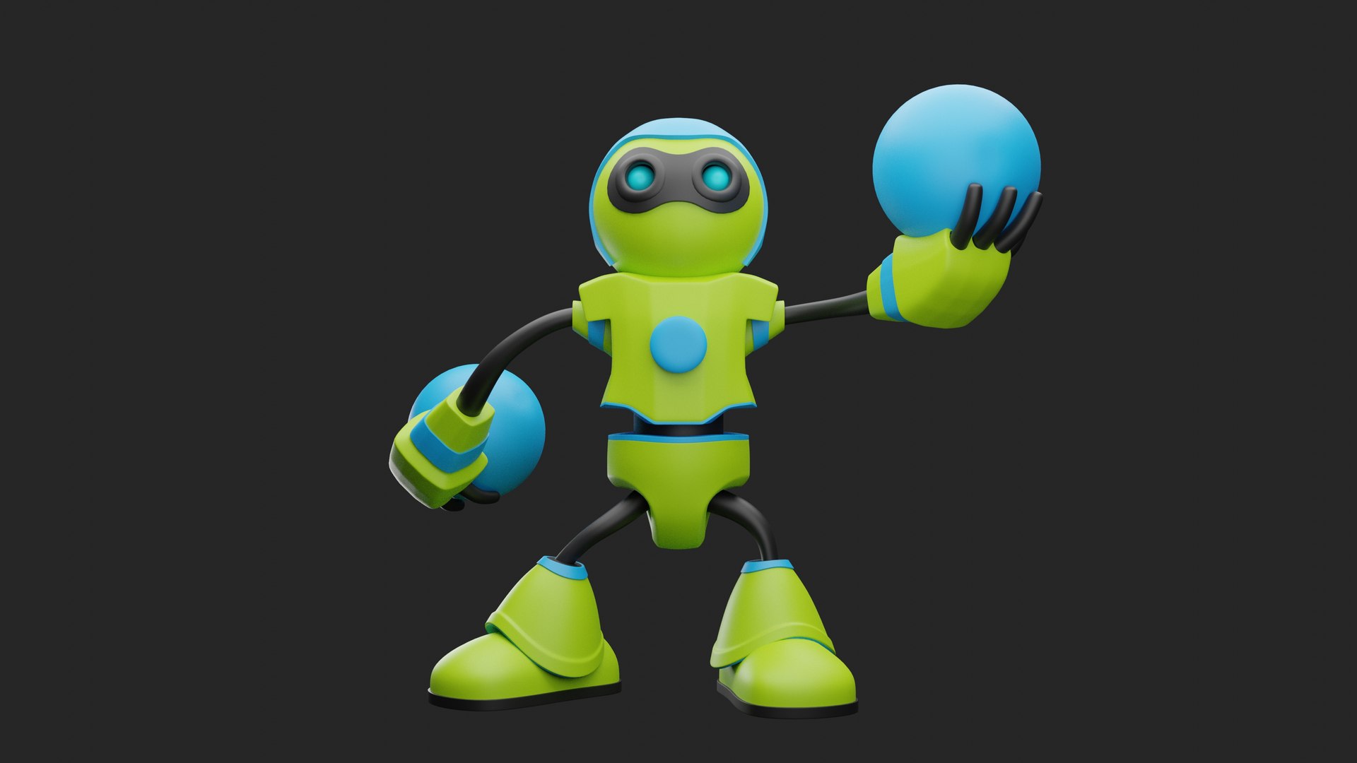 Robot Character RC09 Model - TurboSquid 2193488