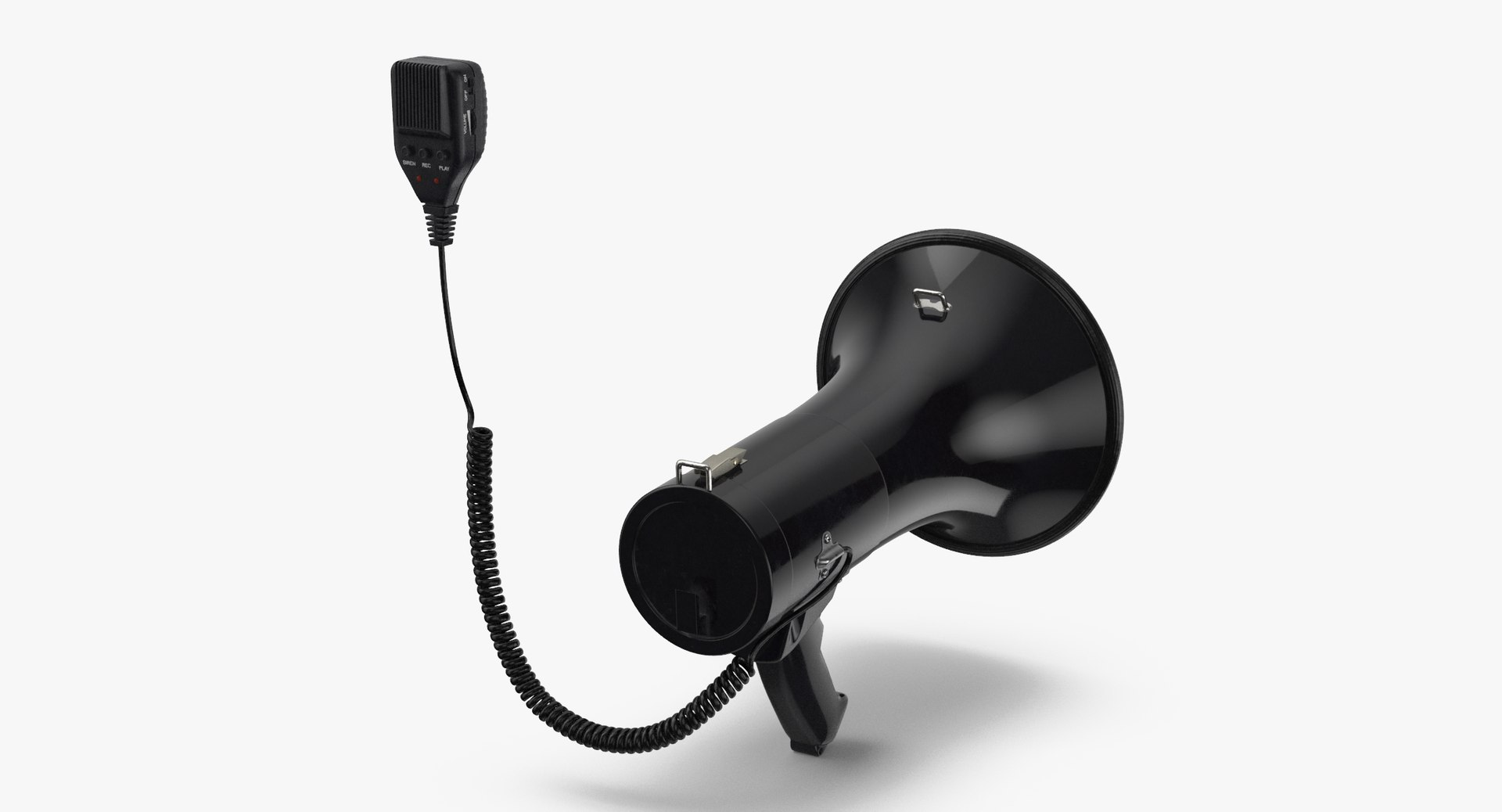 Police Megaphone 01 3D | 1145430 | TurboSquid