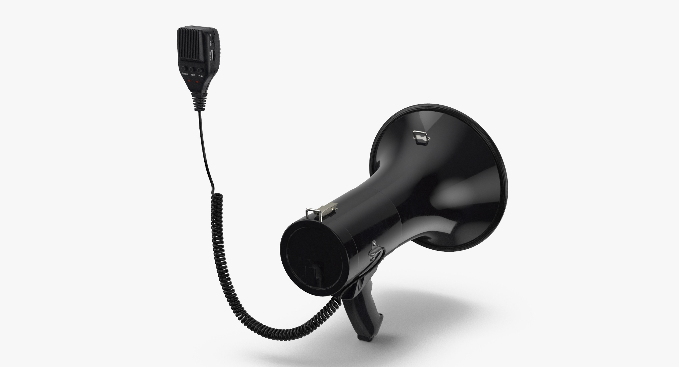 Police megaphone 01 3D | 1145430 | TurboSquid