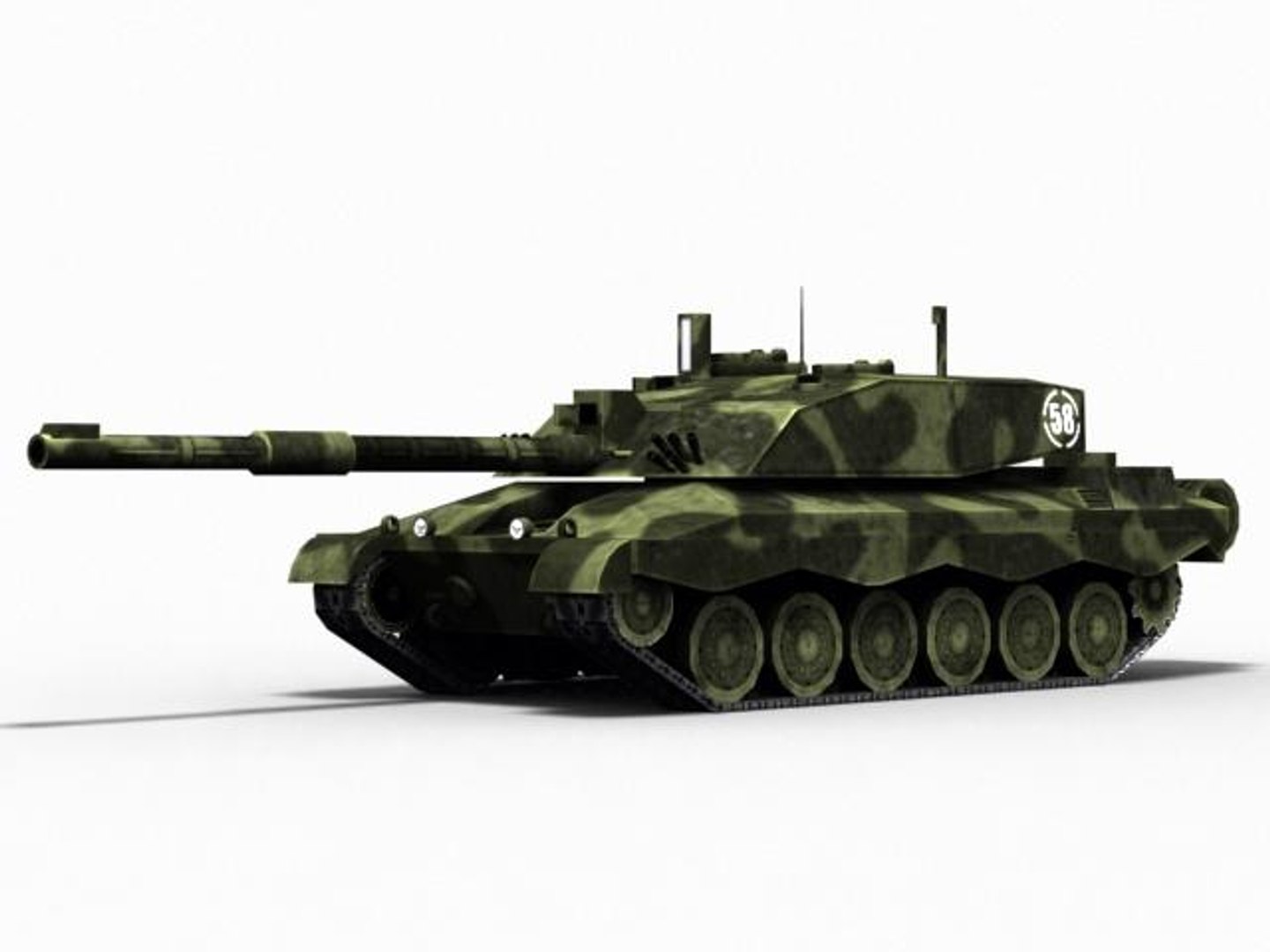 3d Leopard 1a5 Tank Model