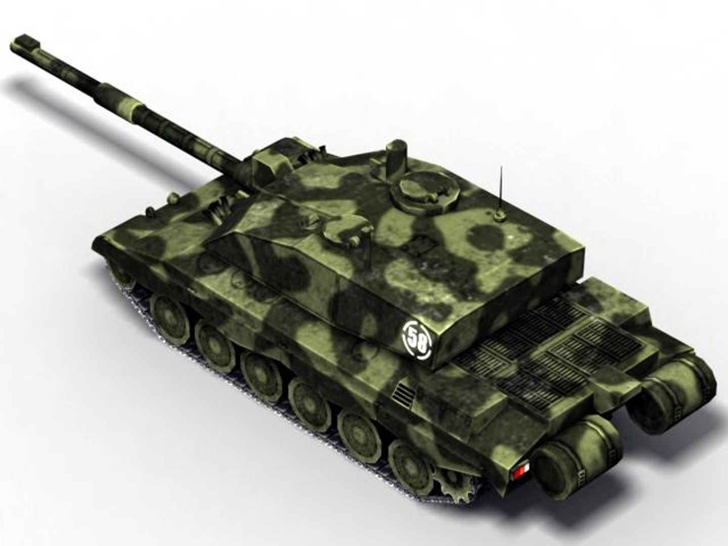 3d Leopard 1a5 Tank Model