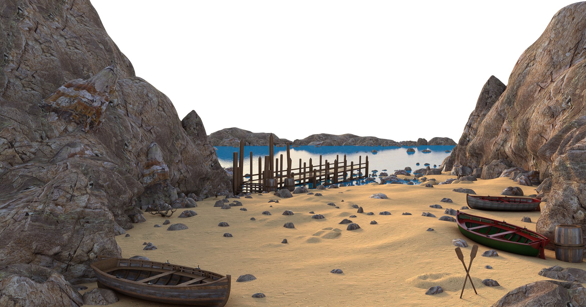 Landscape Beach 3D - TurboSquid 1356615