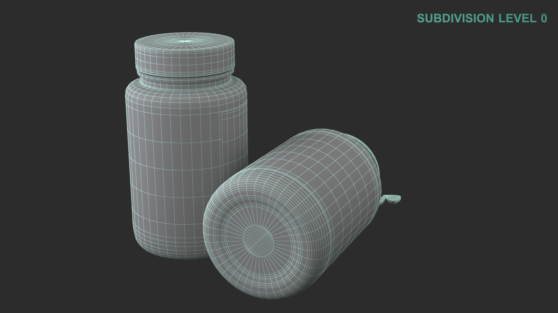 3D Medicine Bottle With Pills Model - TurboSquid 2151619