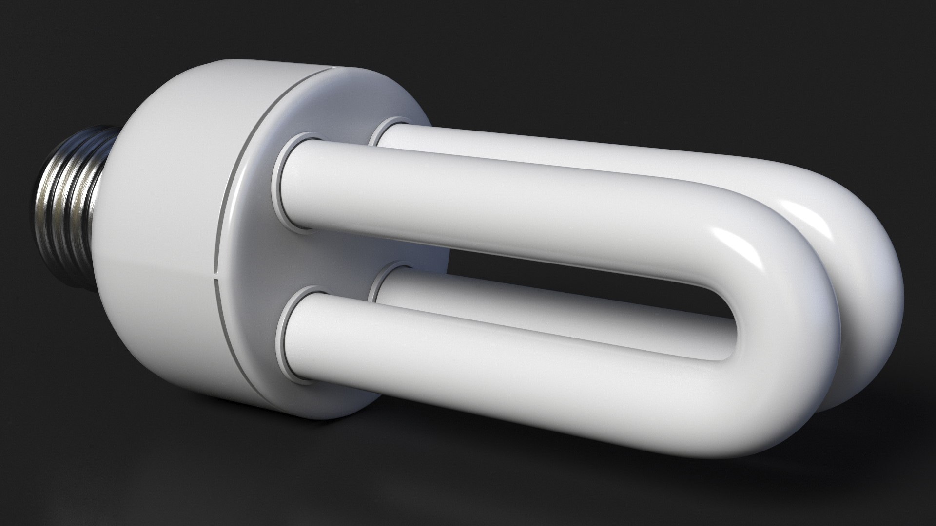 Ubend Compact Fluorescent Light Bulb 3D Model - TurboSquid 2130578