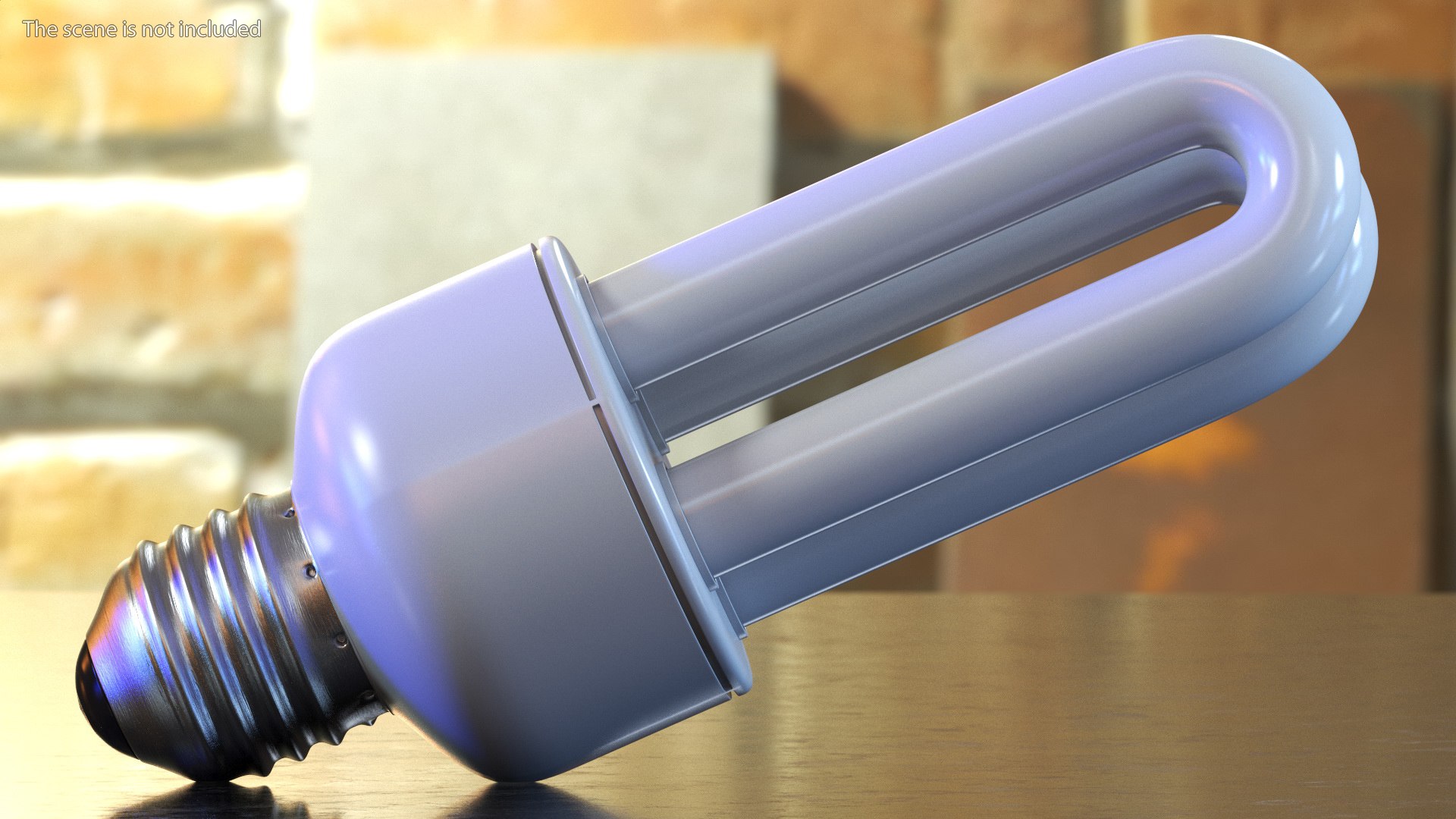 Ubend Compact Fluorescent Light Bulb 3D Model - TurboSquid 2130578