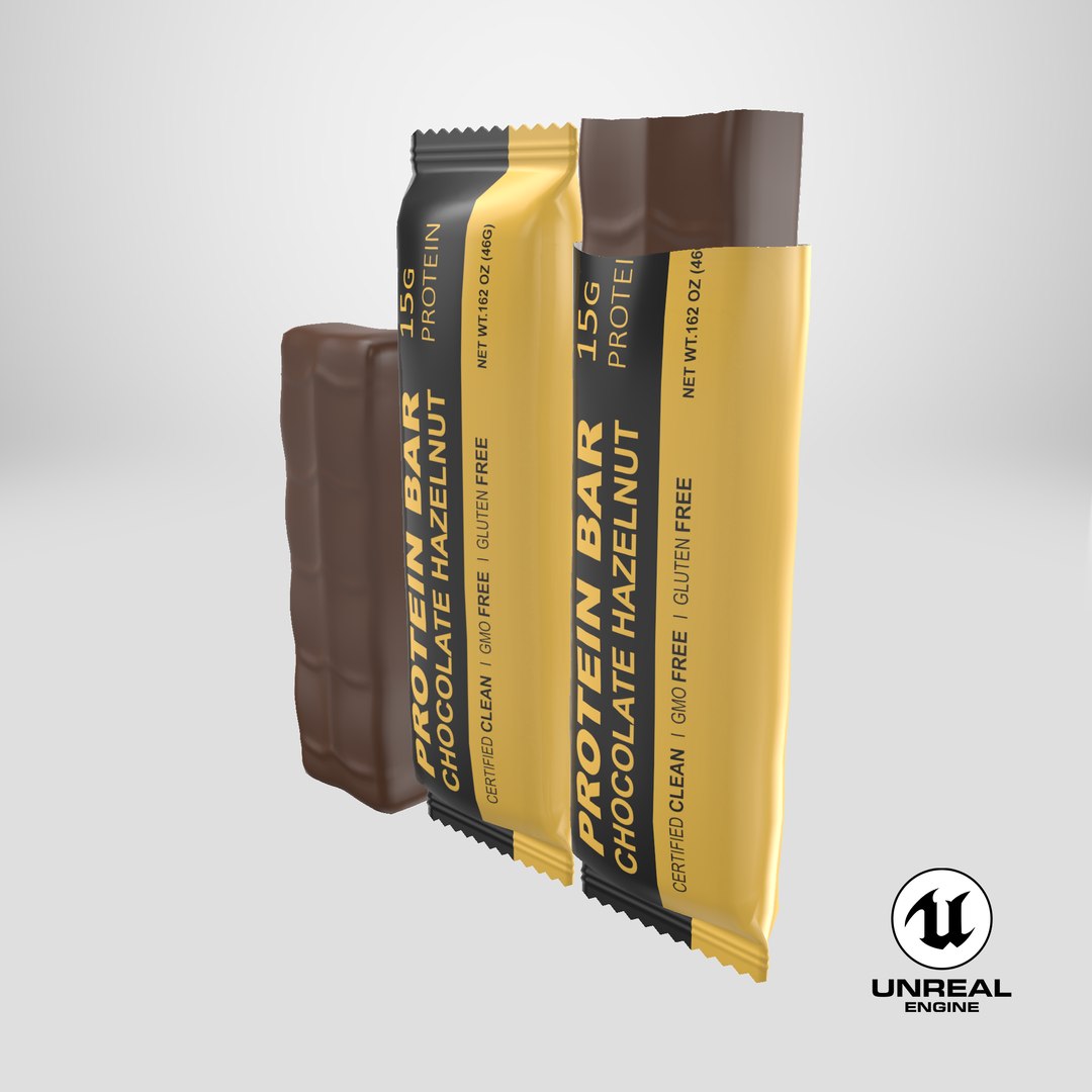 Protein Bar Set 3D Model - TurboSquid 2396824