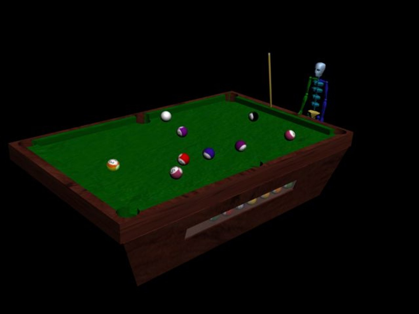 Free Pool Table 3d Model