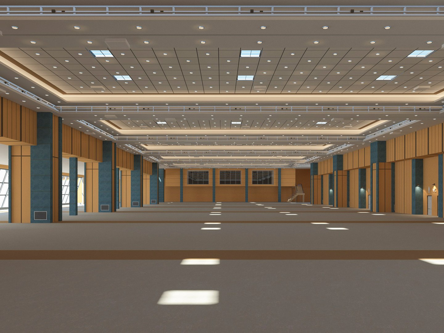 Congress Center Hall 3D - TurboSquid 2110596