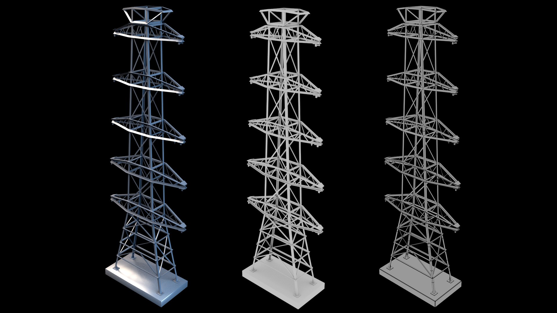 3D Electric Pillar Model - TurboSquid 2155482
