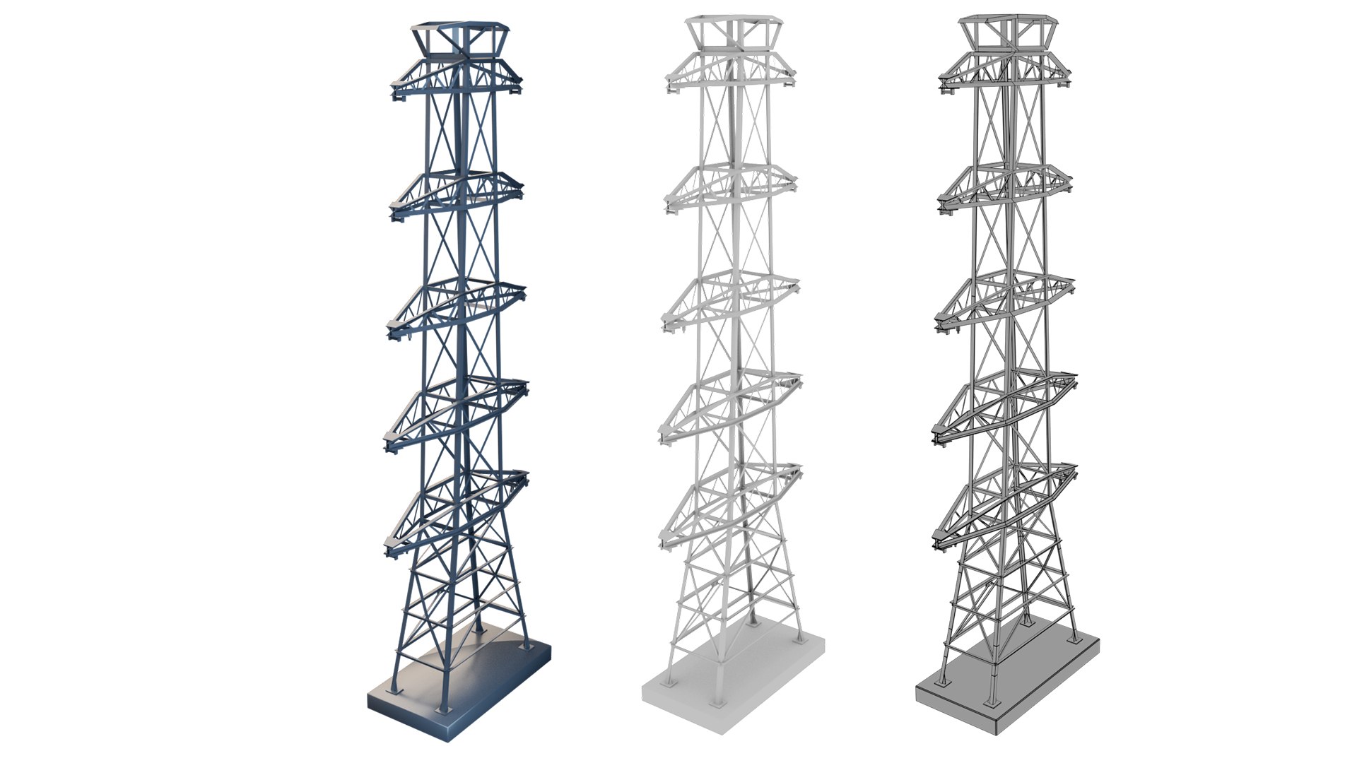 3D Electric Pillar Model - TurboSquid 2155482