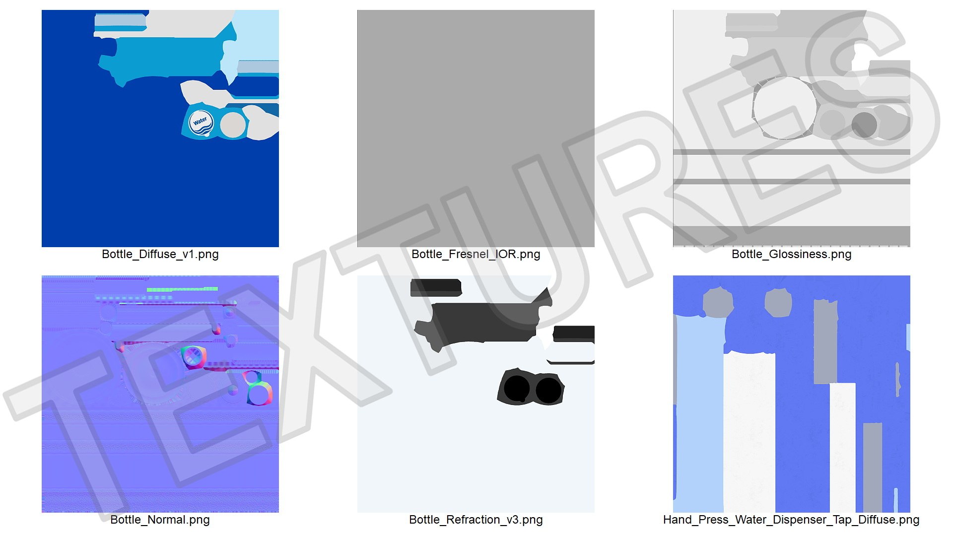 Hand Press Water Dispenser Tap With 20L Bottle 3D - TurboSquid 2155789