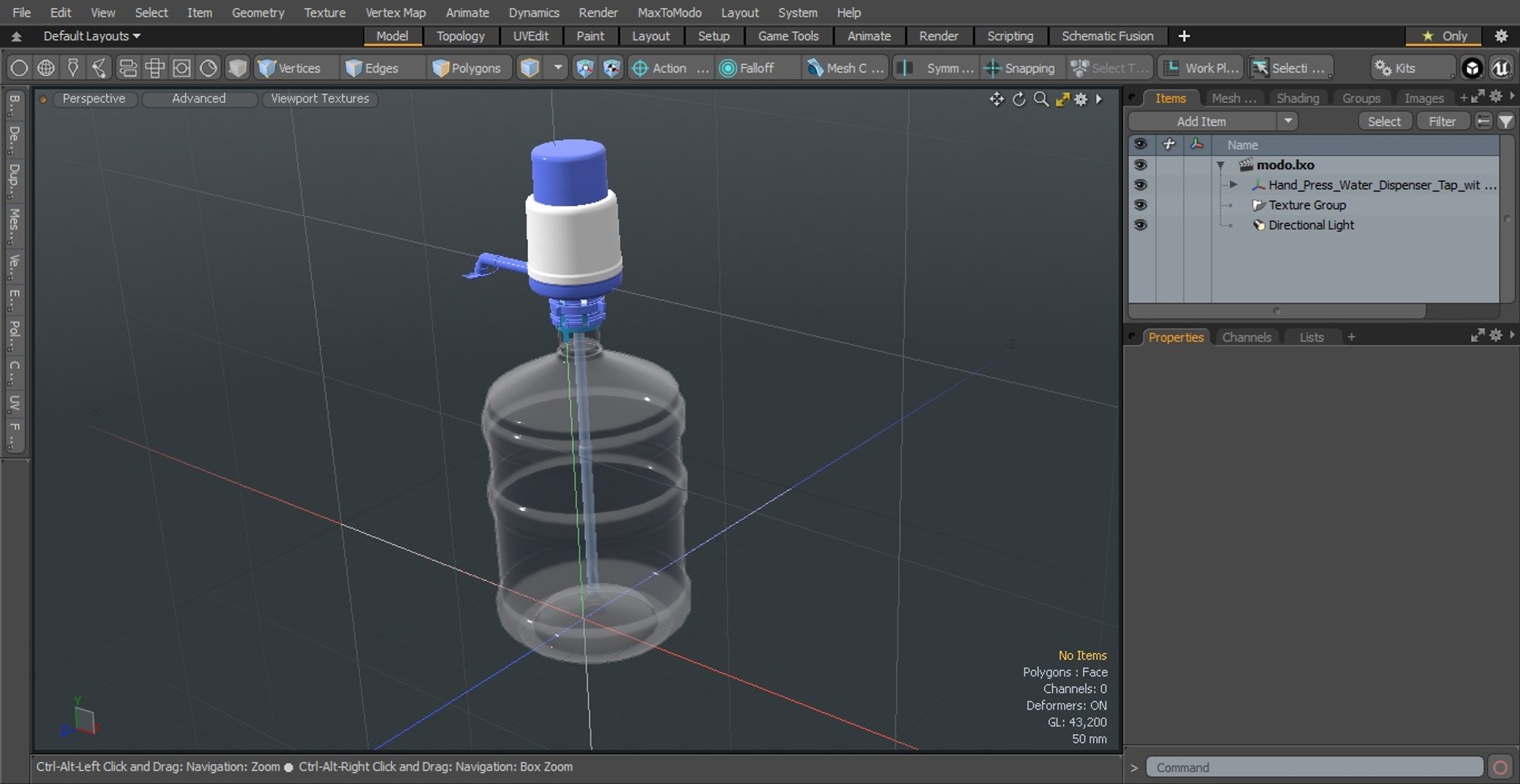 Hand Press Water Dispenser Tap With 20L Bottle 3D - TurboSquid 2155789