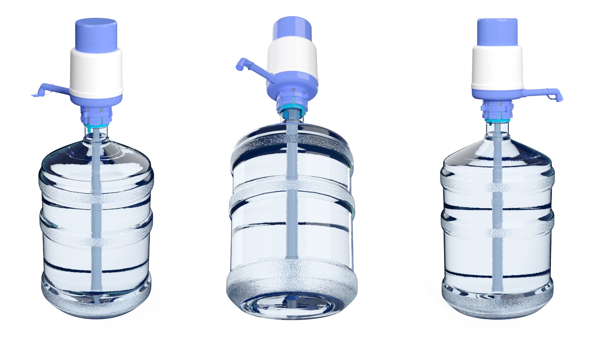 Hand Press Water Dispenser Tap With 20L Bottle 3D - TurboSquid 2155789