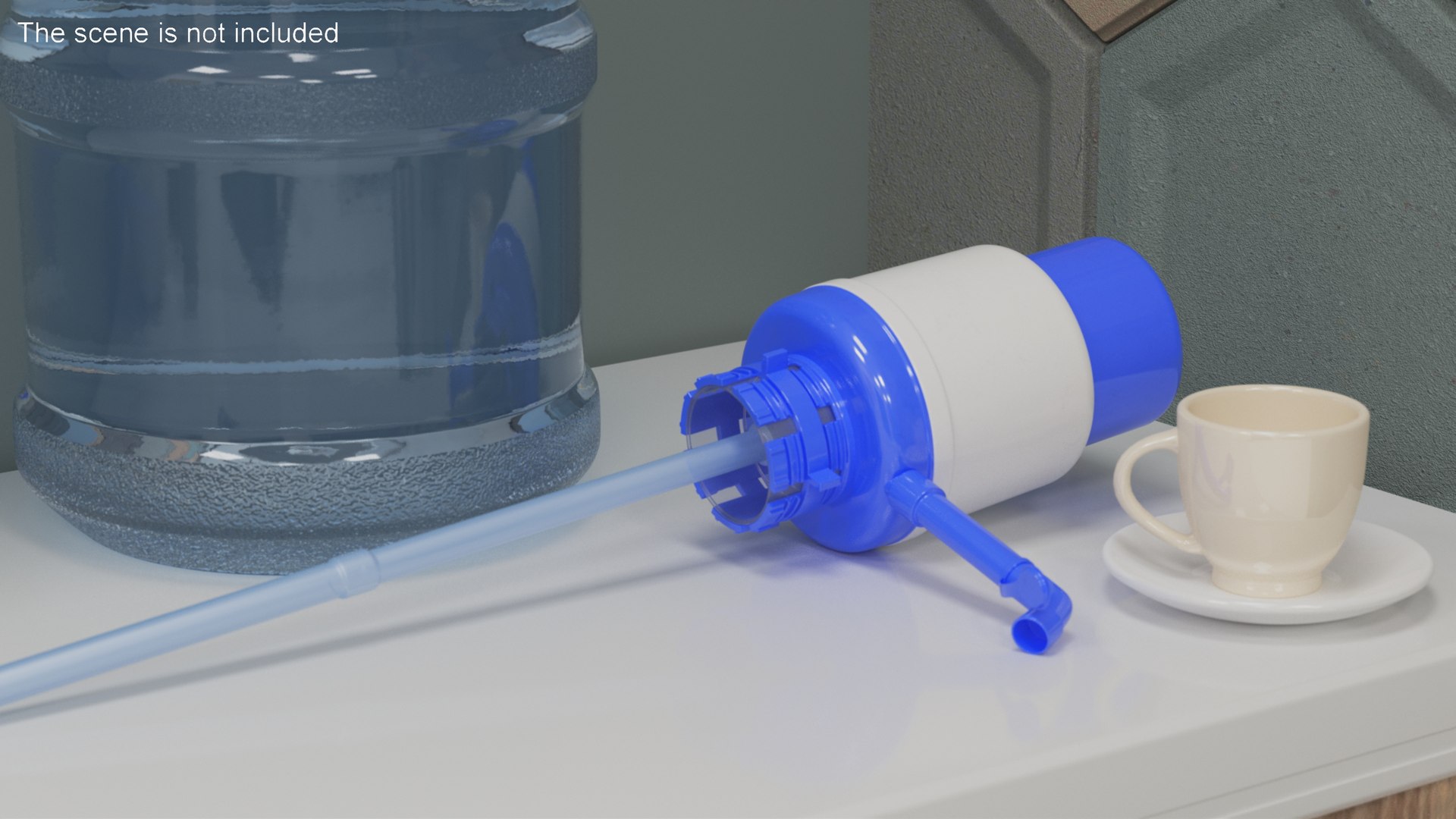 Hand Press Water Dispenser Tap With 20L Bottle 3D - TurboSquid 2155789