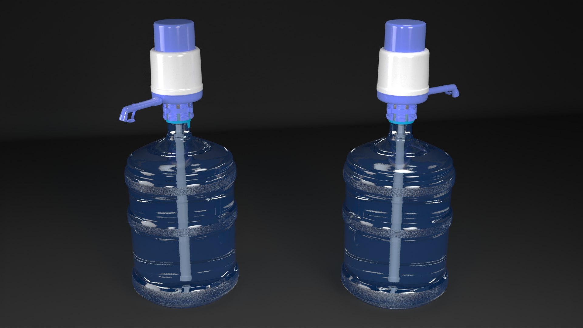 Hand Press Water Dispenser Tap With 20L Bottle 3D - TurboSquid 2155789