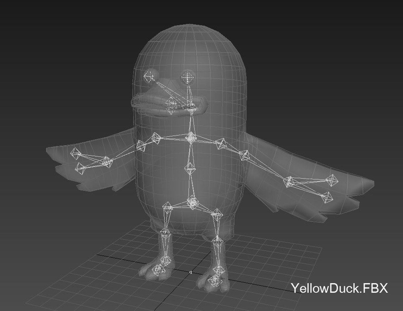 Yellow Duck Character Cartoon 3D Model - TurboSquid 1274563