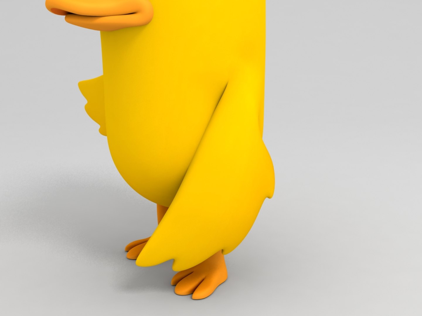 Yellow Duck Character Cartoon 3D Model - TurboSquid 1274563
