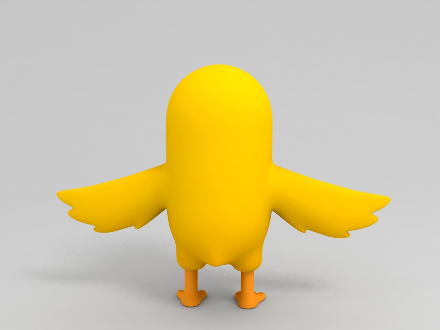 Yellow Duck Character Cartoon 3D Model - TurboSquid 1274563