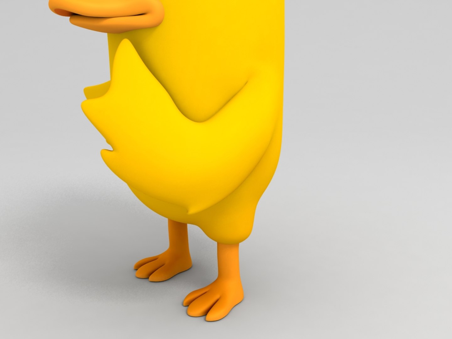 Yellow Duck Character Cartoon 3D Model - TurboSquid 1274563