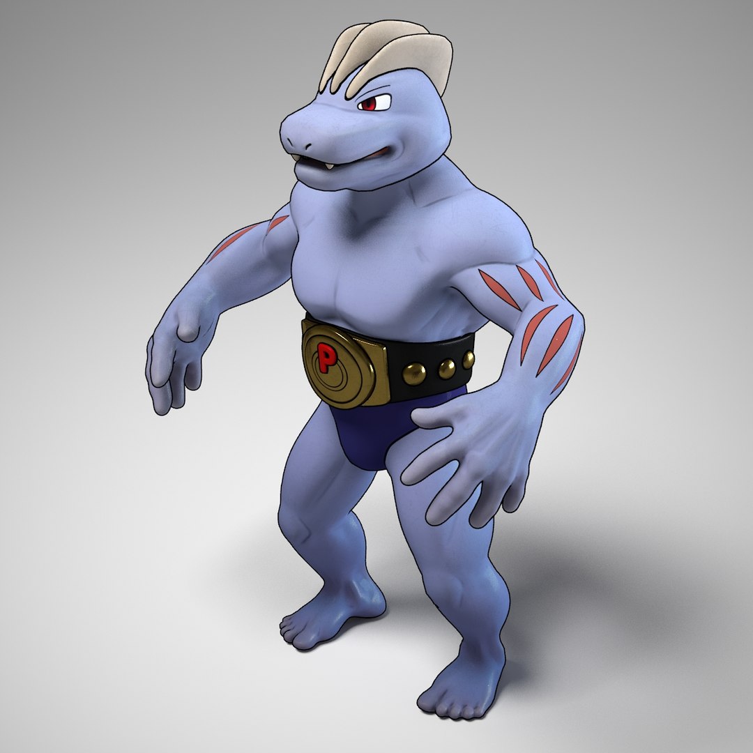 Machoke Pokemon 3d Obj